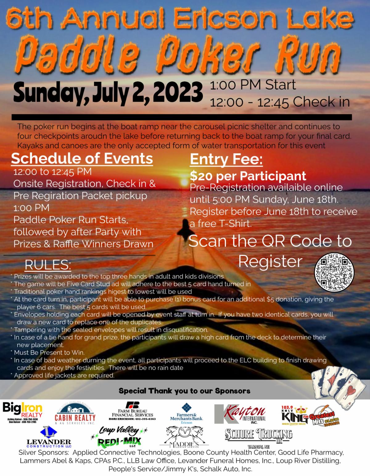 Ericson Lake 4th of July Weekend Events