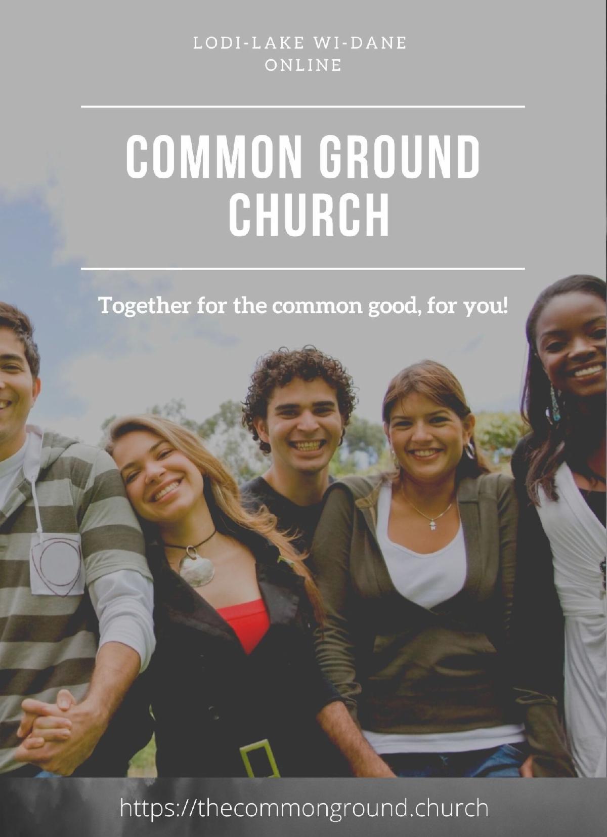 October 10, 2021 Common Ground News & Worship Info