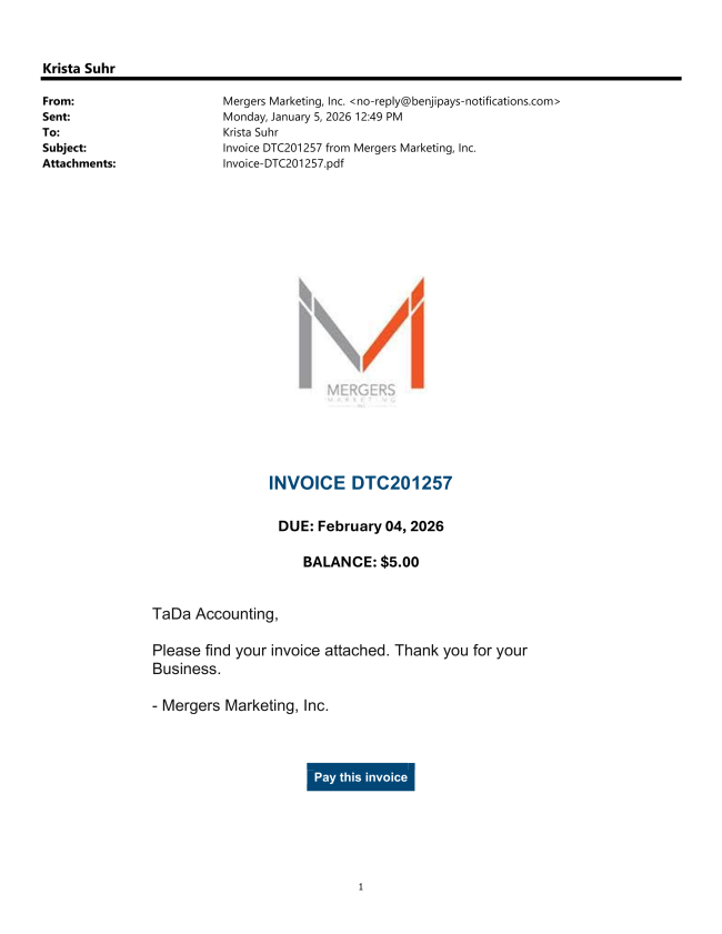 Updated Invoice Payment Processing