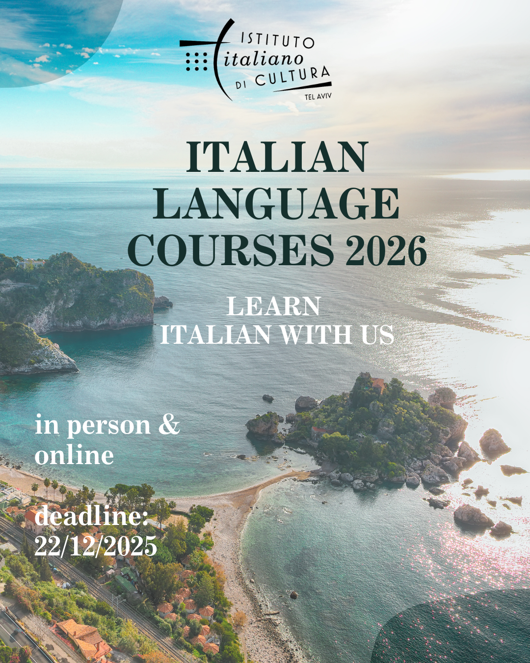 New Italian Language Courses at the Italian Cultural Institute in Tel Aviv