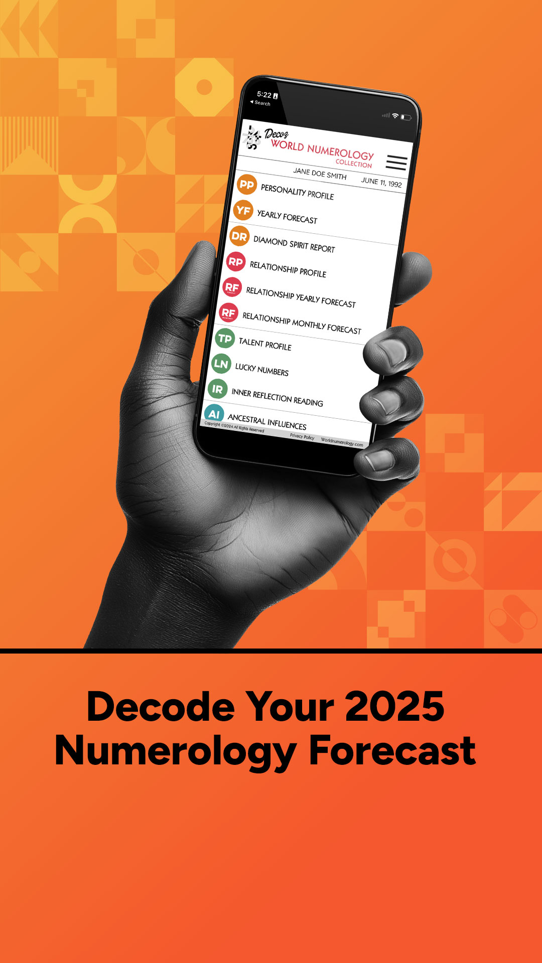 Ending soon - World Numerology App Discount