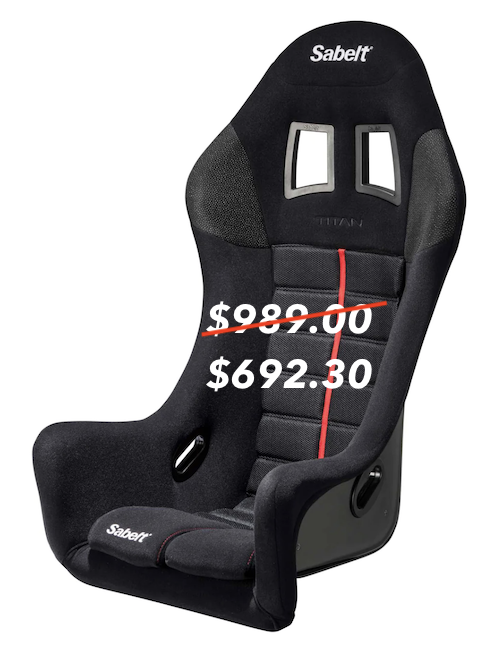 Race Seat Blow Out - all remaining 2026-2027 OMP, Sabelt and Cobra Race ...