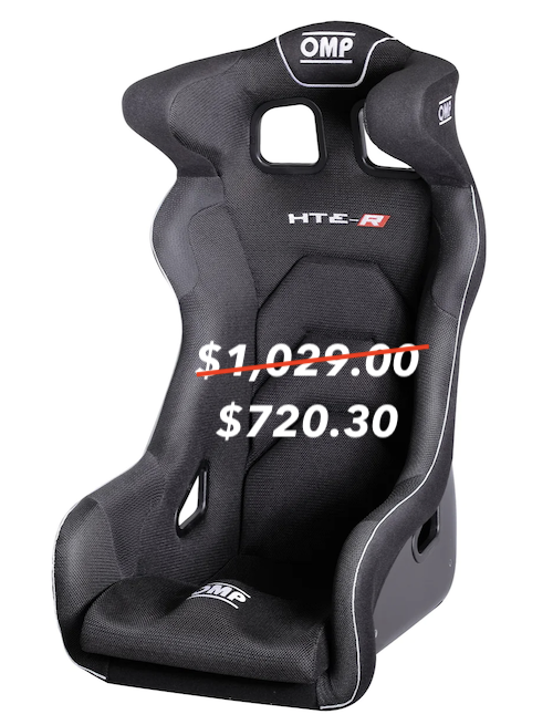 Race Seat Blow Out - all remaining 2026-2027 OMP, Sabelt and Cobra Race ...