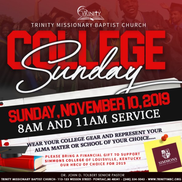 College Sunday! Wear Your College Gear and Represent Your Alma Mater