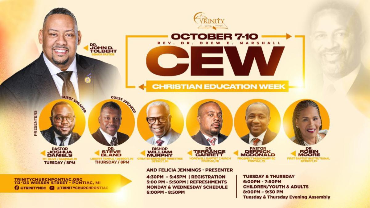 Rev. Dr. Drew E. Marshall Christian Education Week