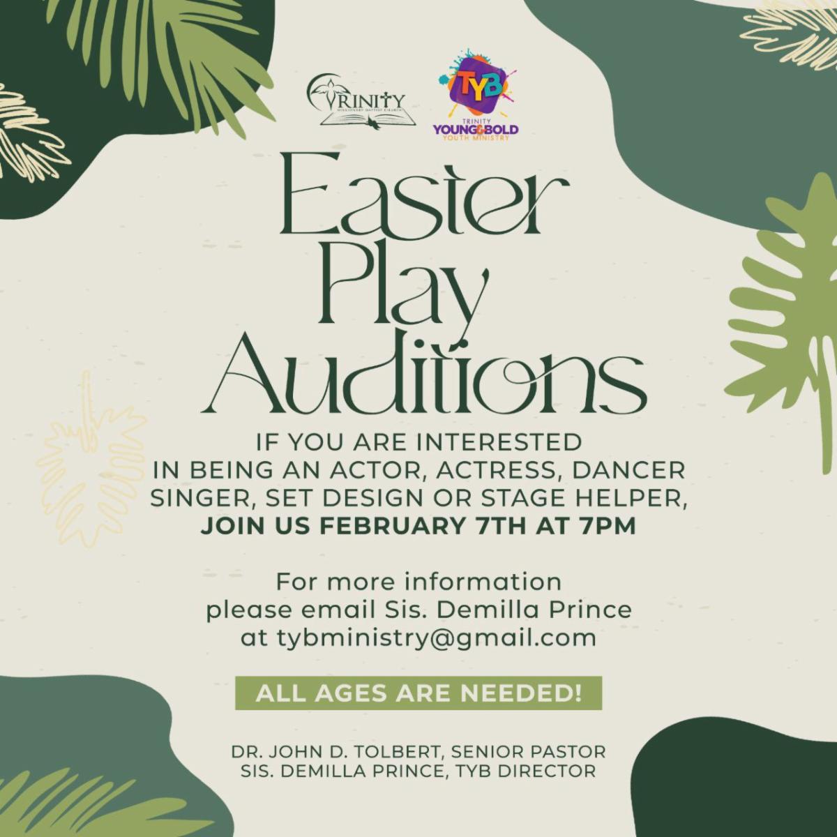 Trinity News and Upcoming Ministry Opportunities