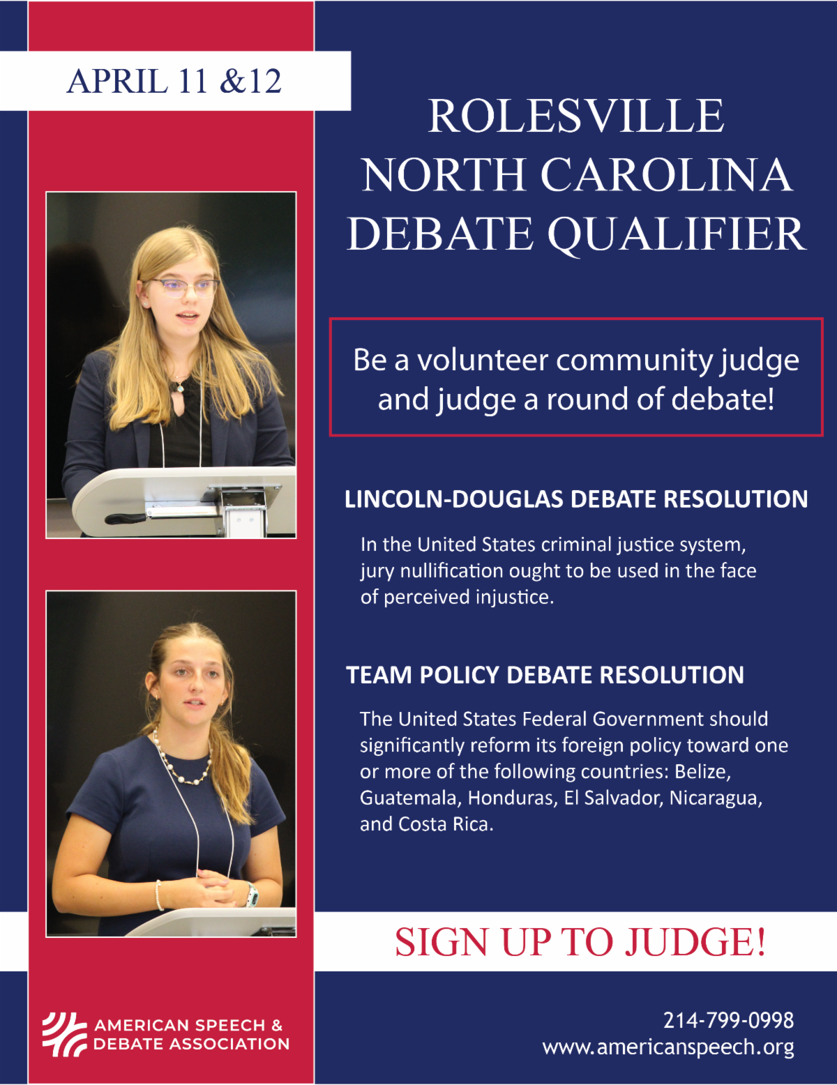 Thank you for signing up to judge at ASDA's Roleville North Carolina ...