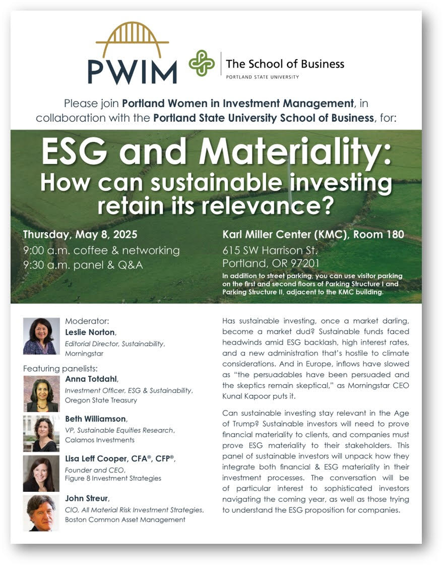 Register today! Portland Women in Investment Management & PSU School of ...
