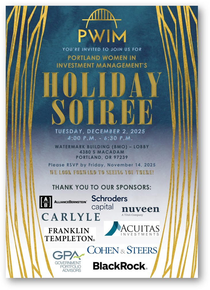 Join us! Portland Women in Investment Management's PWIM at our Holiday ...