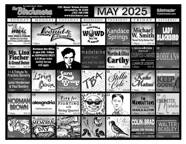 The Birchmere Semi Weekly - April 15, 2025