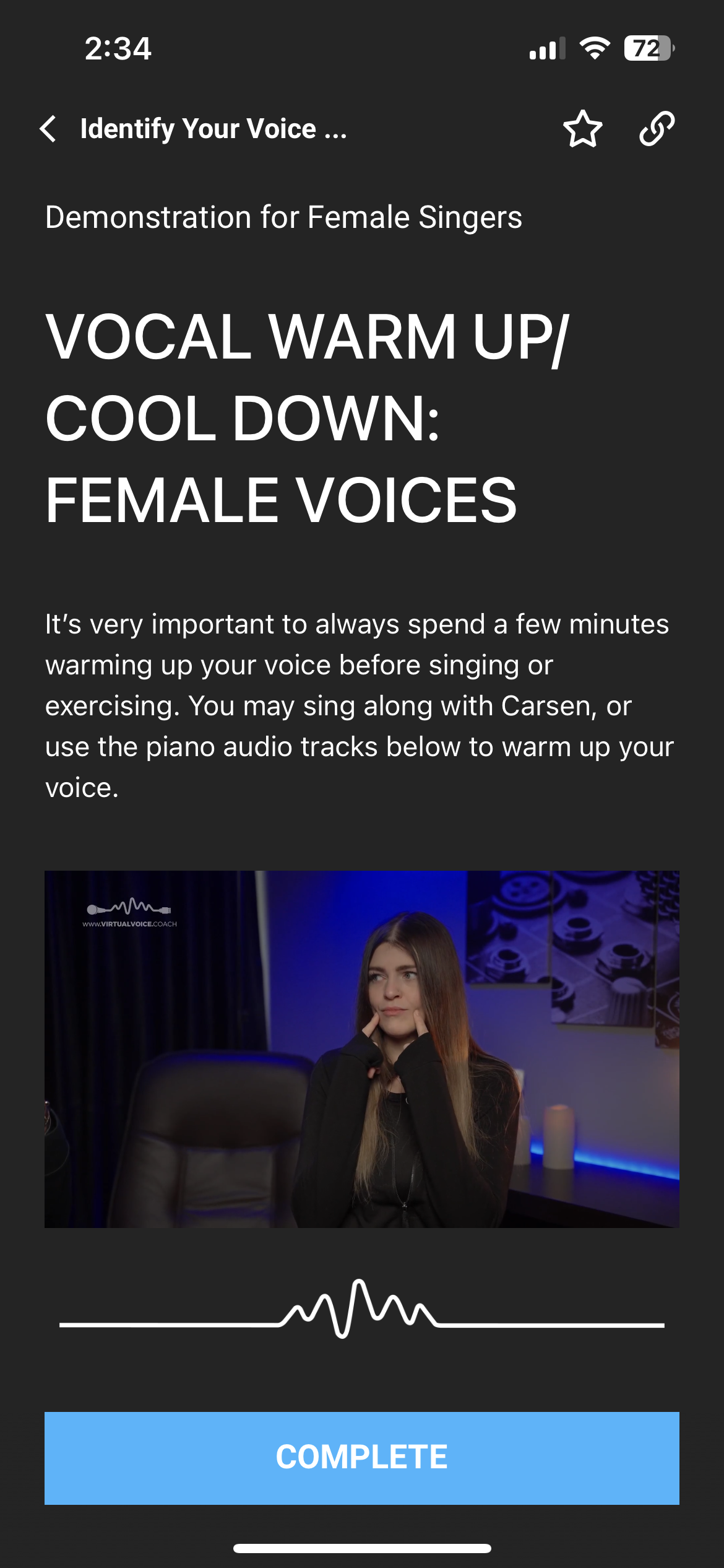 Virtual Voice Coach - Voice Training App