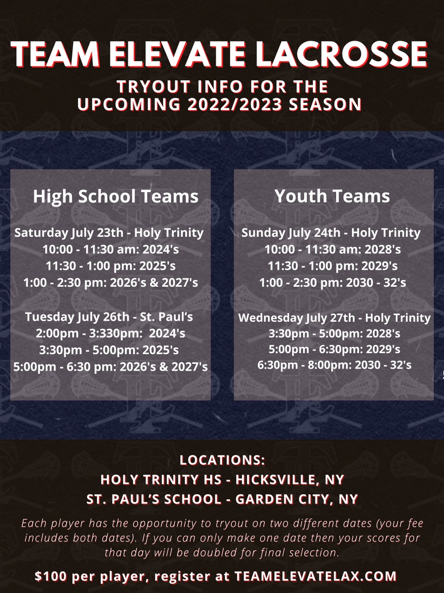 Team Elevate 2022 Tryouts