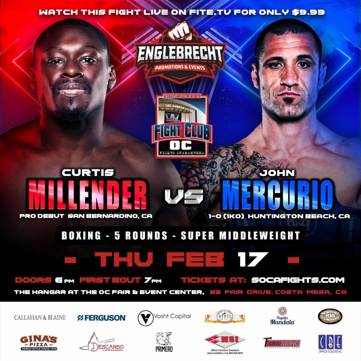 FIGHT CLUB OC MMA & BOXING EVENT TAKES PLACE FEB 17TH - REAL COMBAT MEDIA