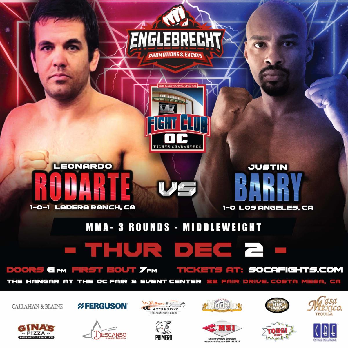 Fight Club OC Will Feature MMA & Boxing This Thursday - REAL COMBAT MEDIA