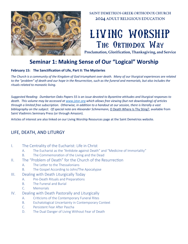 Living Worship Session 5 Outline