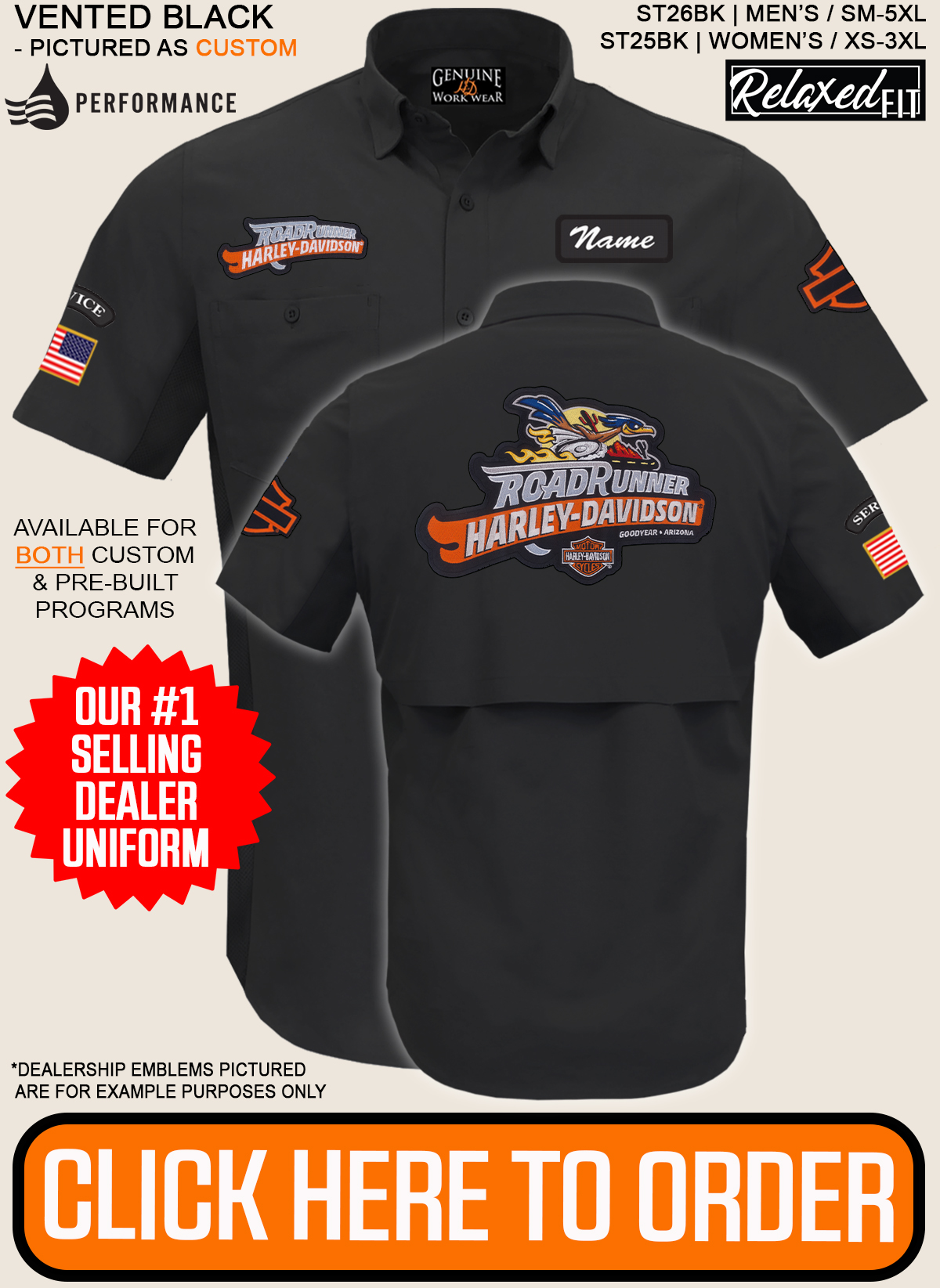 SUMMER IS HERE! Our VENTED Performance Dealer Uniform is the PERFECT ...