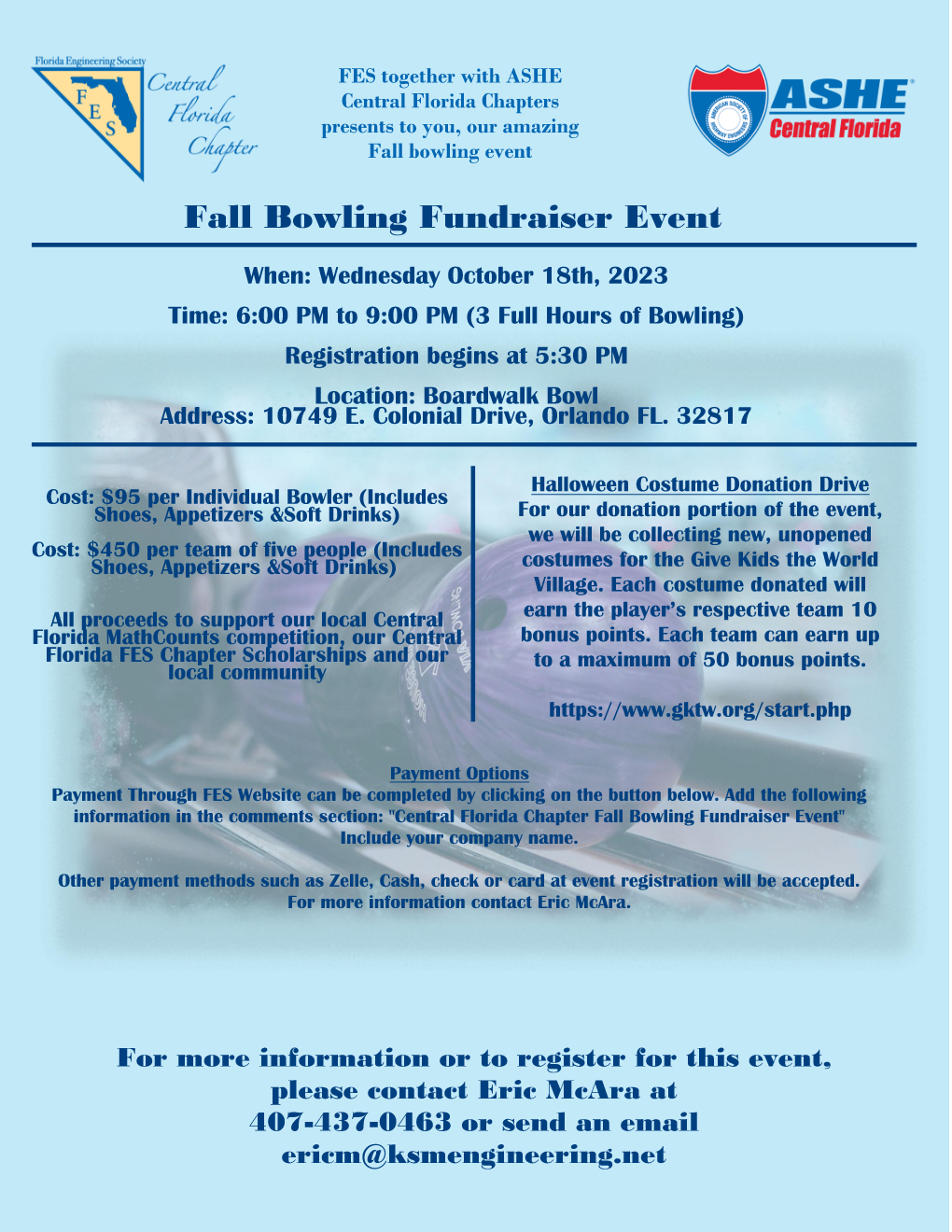 FES Central Florida Fall Bowling Event