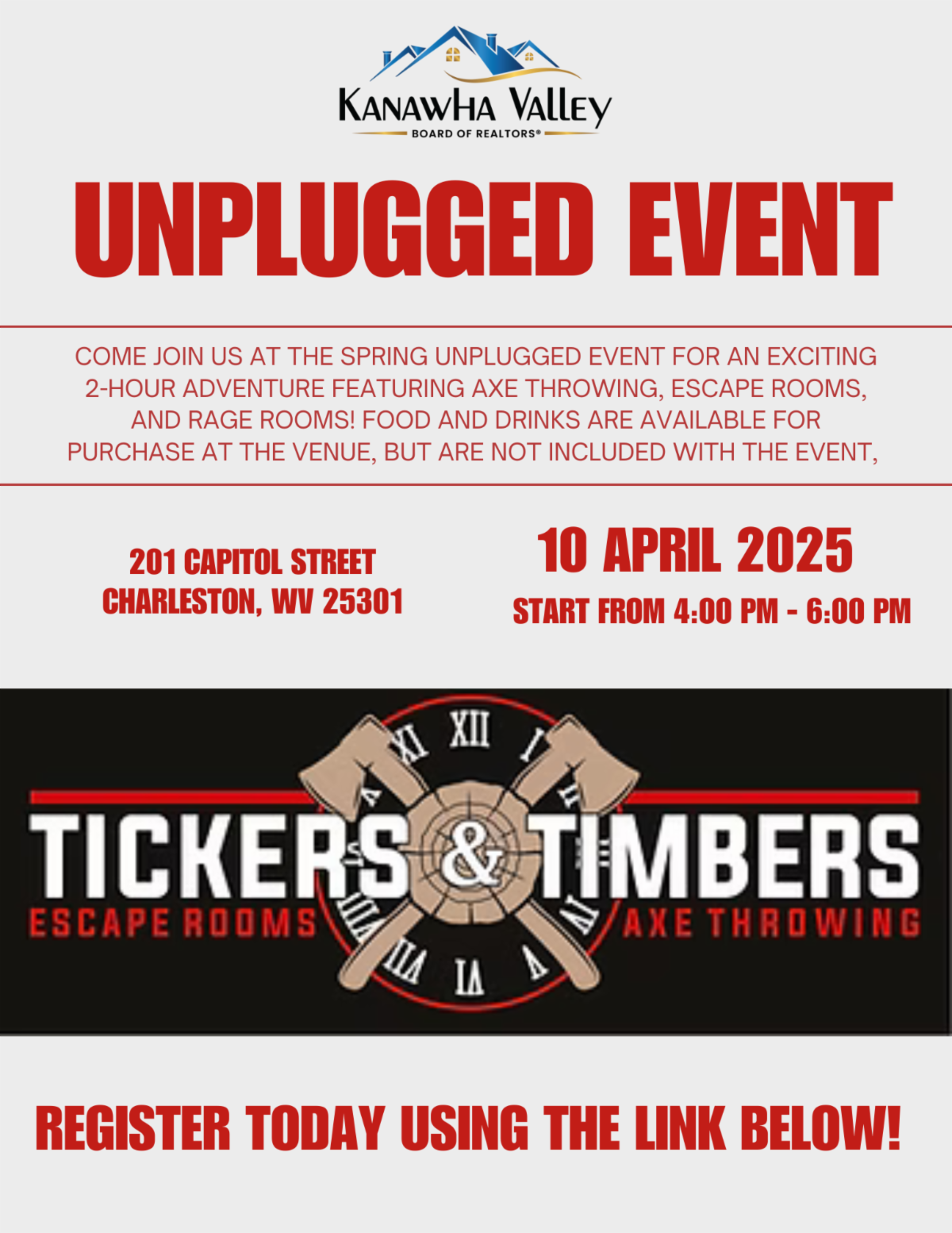 Unplugged Spring Event: Tickers & Timbers