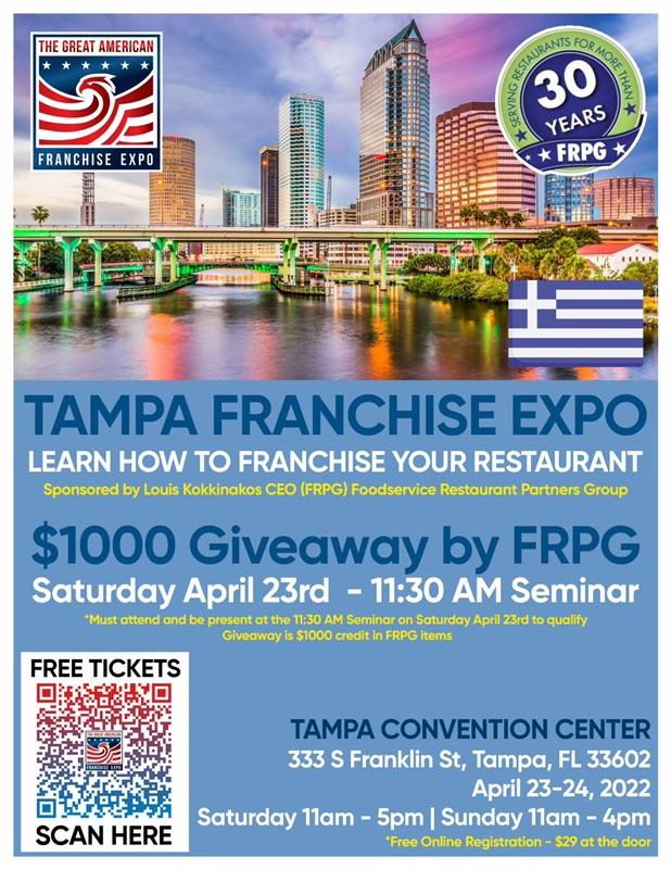 Join us in Tampa, Fl this weekend for Florida’s Largest Franchise Expo!
