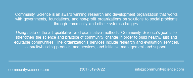 Community Science Webinar Series Announcement