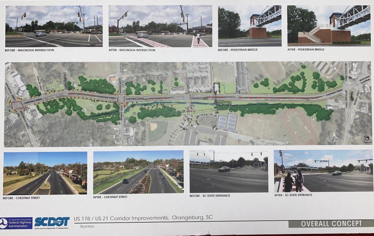 SCDOT breaks ground for Chestnut Street pedestrian improvements along ...