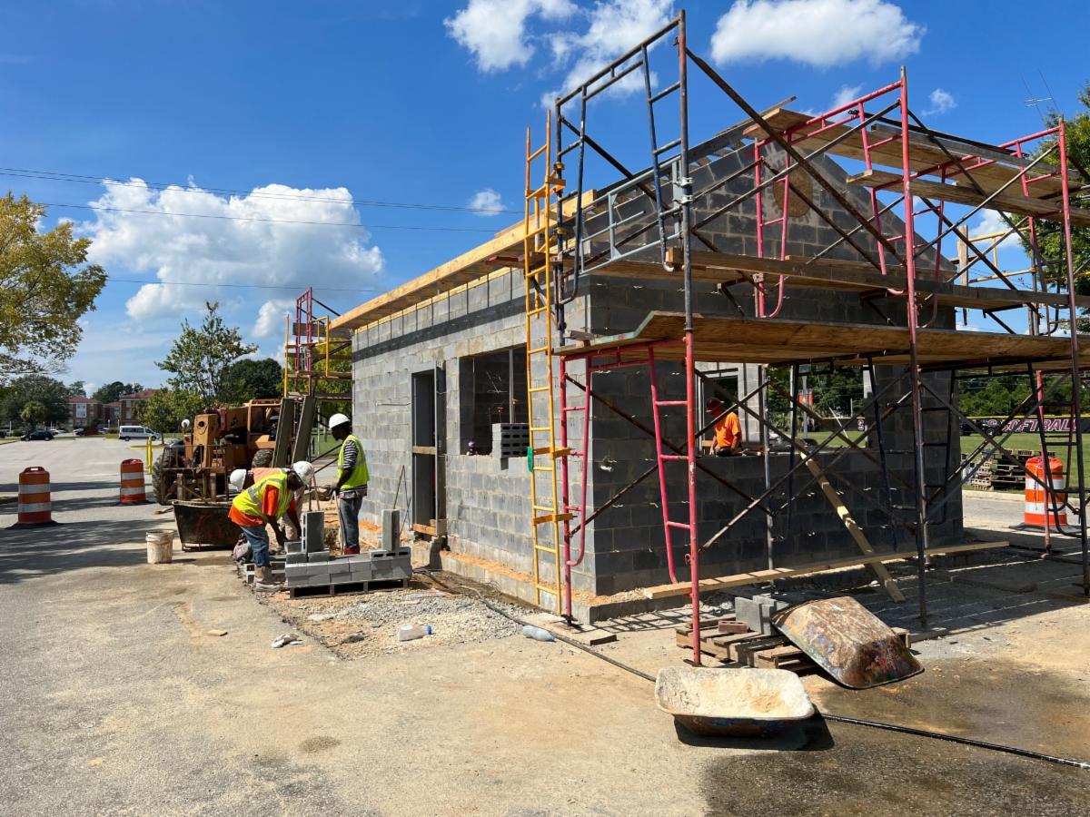 Photos: SC State’s new guard shack taking shape