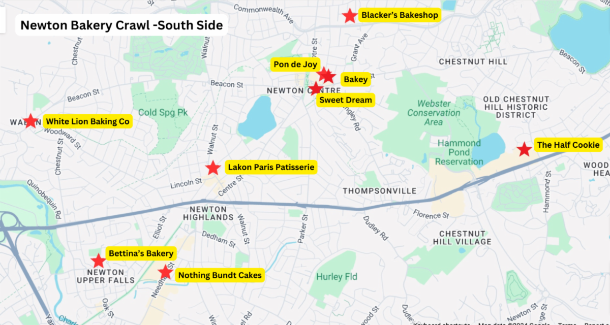 "Cheat Sheet" to the Newton Bakery Crawl