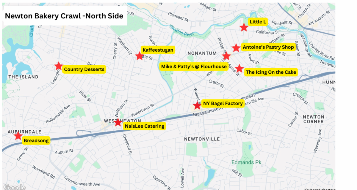 "Cheat Sheet" to the Newton Bakery Crawl