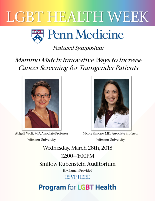 Penn Celebrates LGBT Health Week!