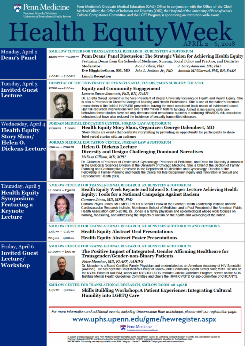 Health Equity Week and LGBT Health Week