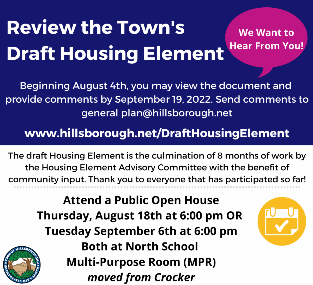 Participate in Planning the Future of Your Town!