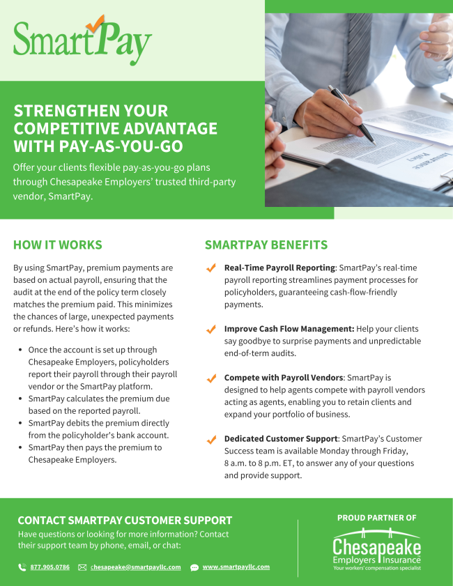 Pay-as-you-go expands for your Chesapeake clients