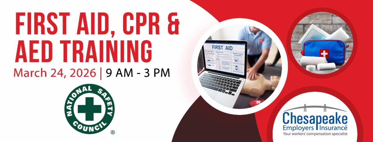 First Aid, CPR & AED Training 3/24/2026 In-person Event