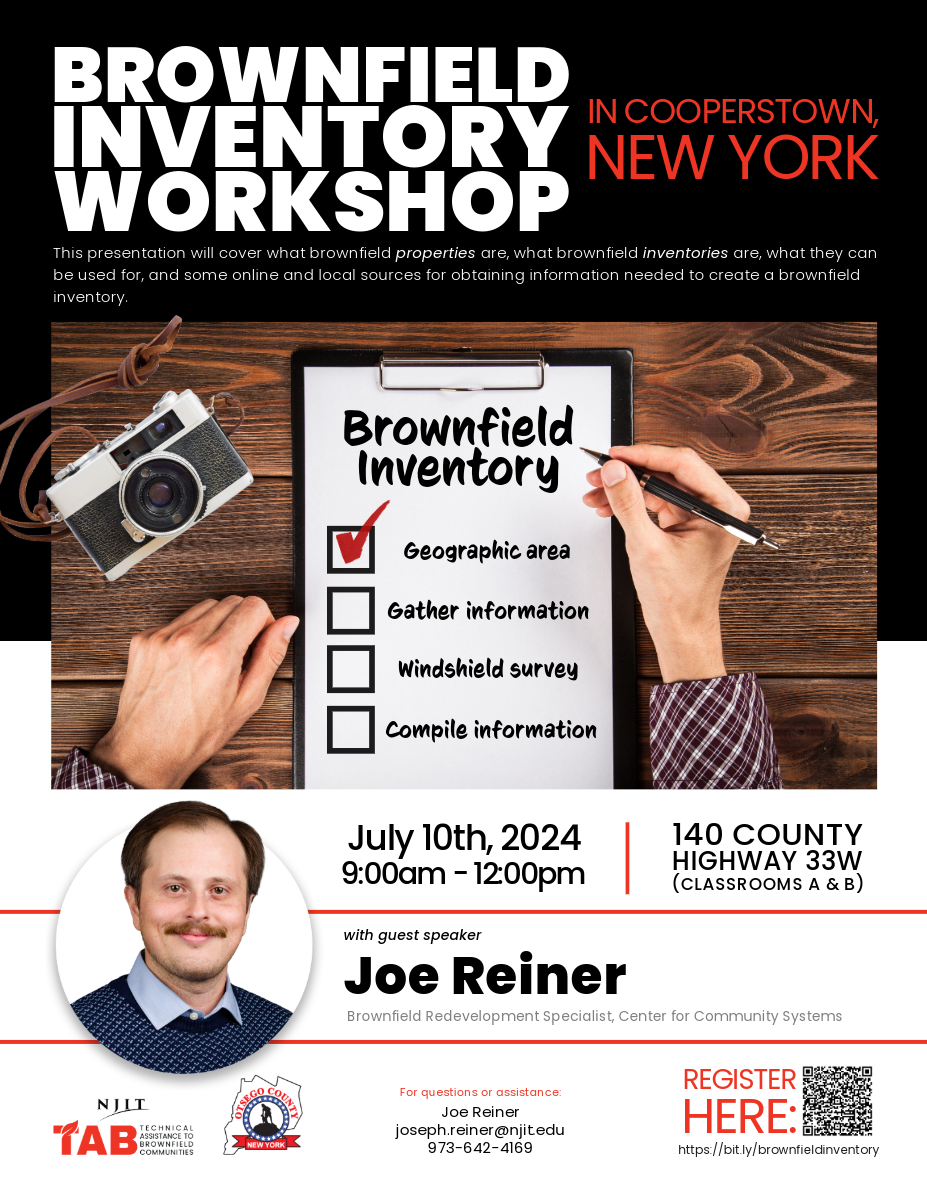 Otsego County Brownfield Inventory Workshop