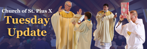 St Pius X Tuesday Update