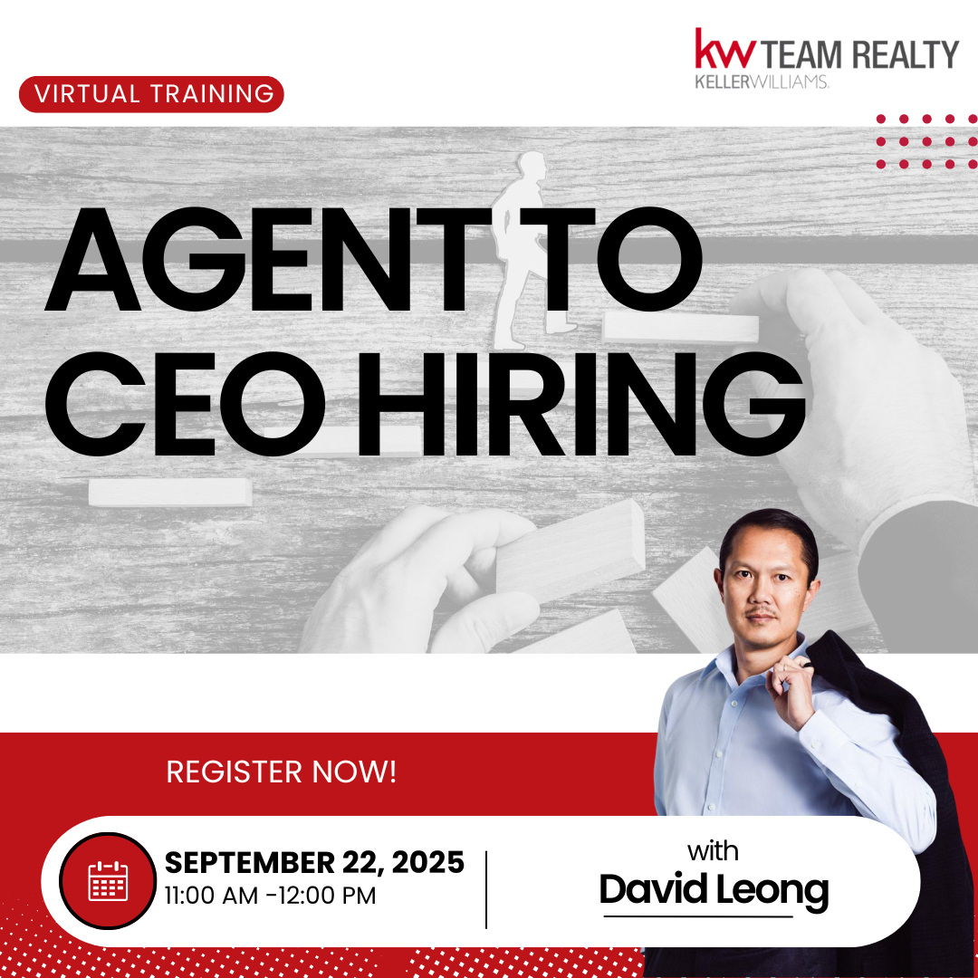 KWTR TRAINING | AGENT TO CEO HIRING with David Leong