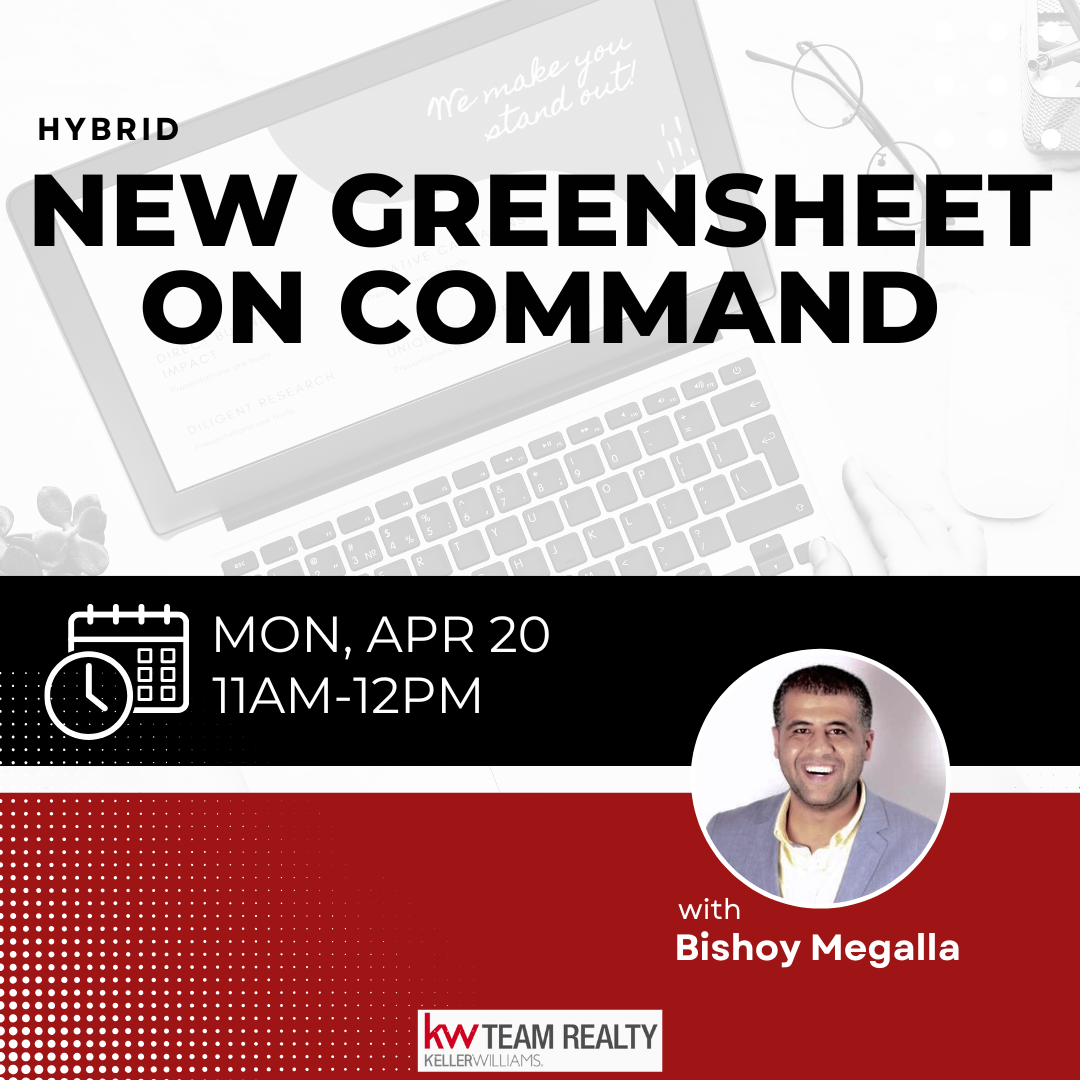 KWTR TRAINING | NEW GREENSHEET ON COMMAND with Bishoy Megalla