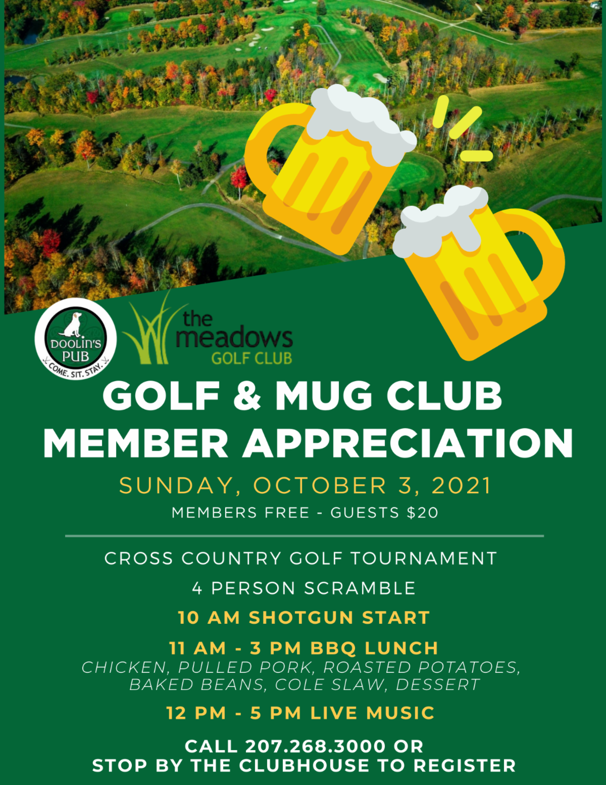 News from The Meadows Golf Course & Doolin's Pub