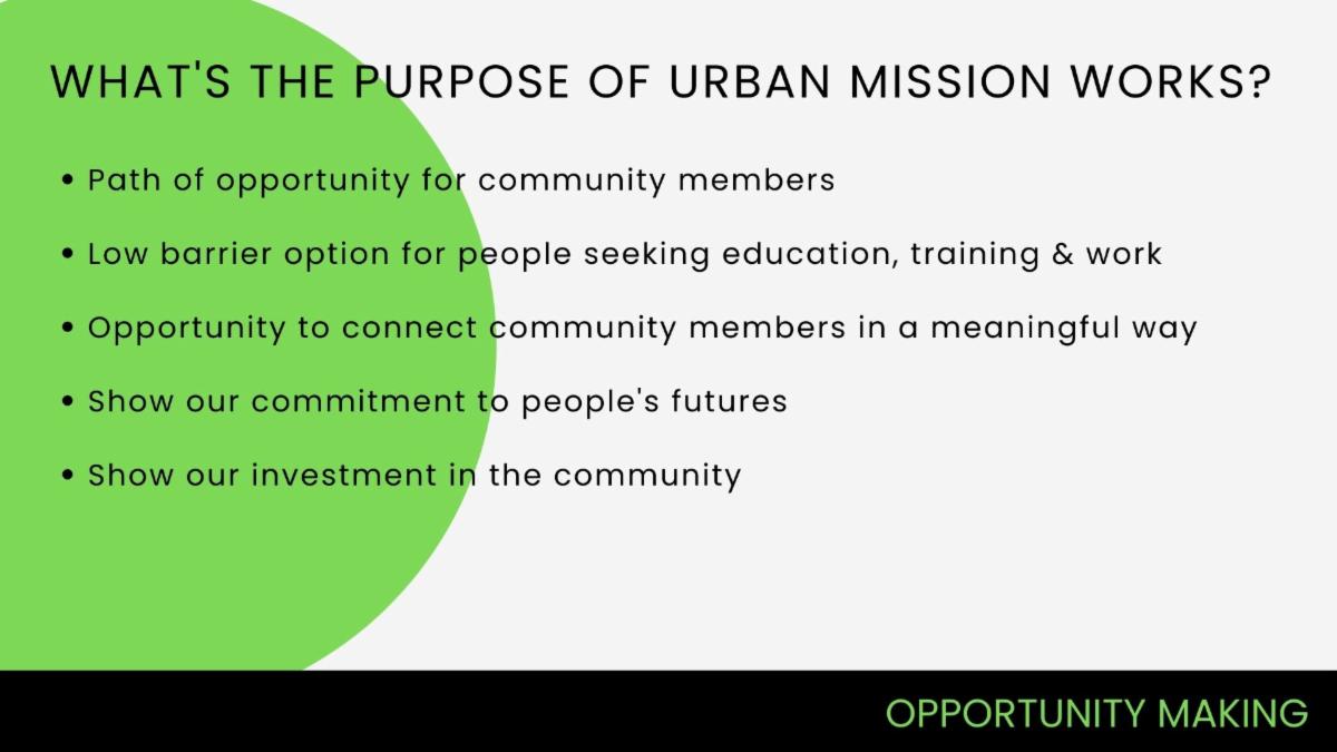 Urban Mission November News
