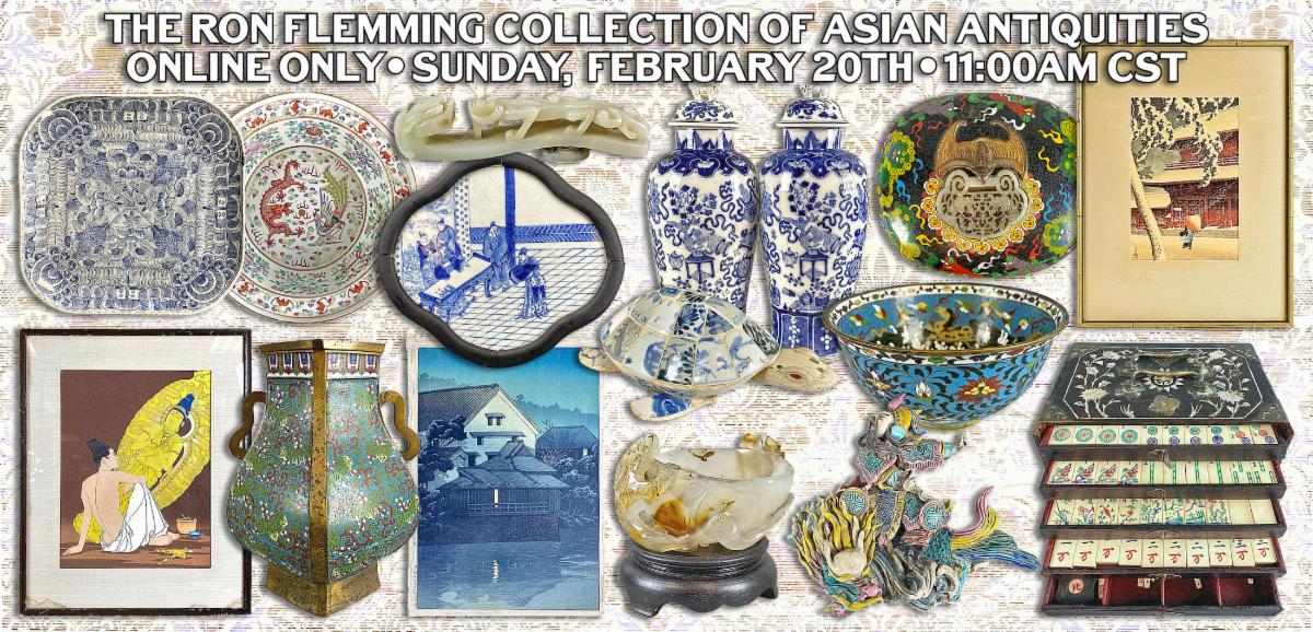 HI my friend It's AUCTION DAY Today The Ron Flemming Asain Antiques