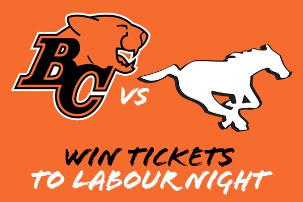 Win tickets to BC Lions Labour Night Football 🏈