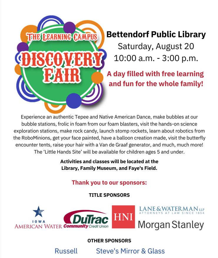 Pages, August – September 2022: The newsletter of the Bettendorf Public ...