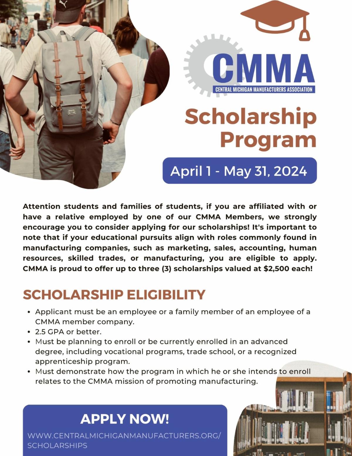 CMMA Scholarship Application is Open!