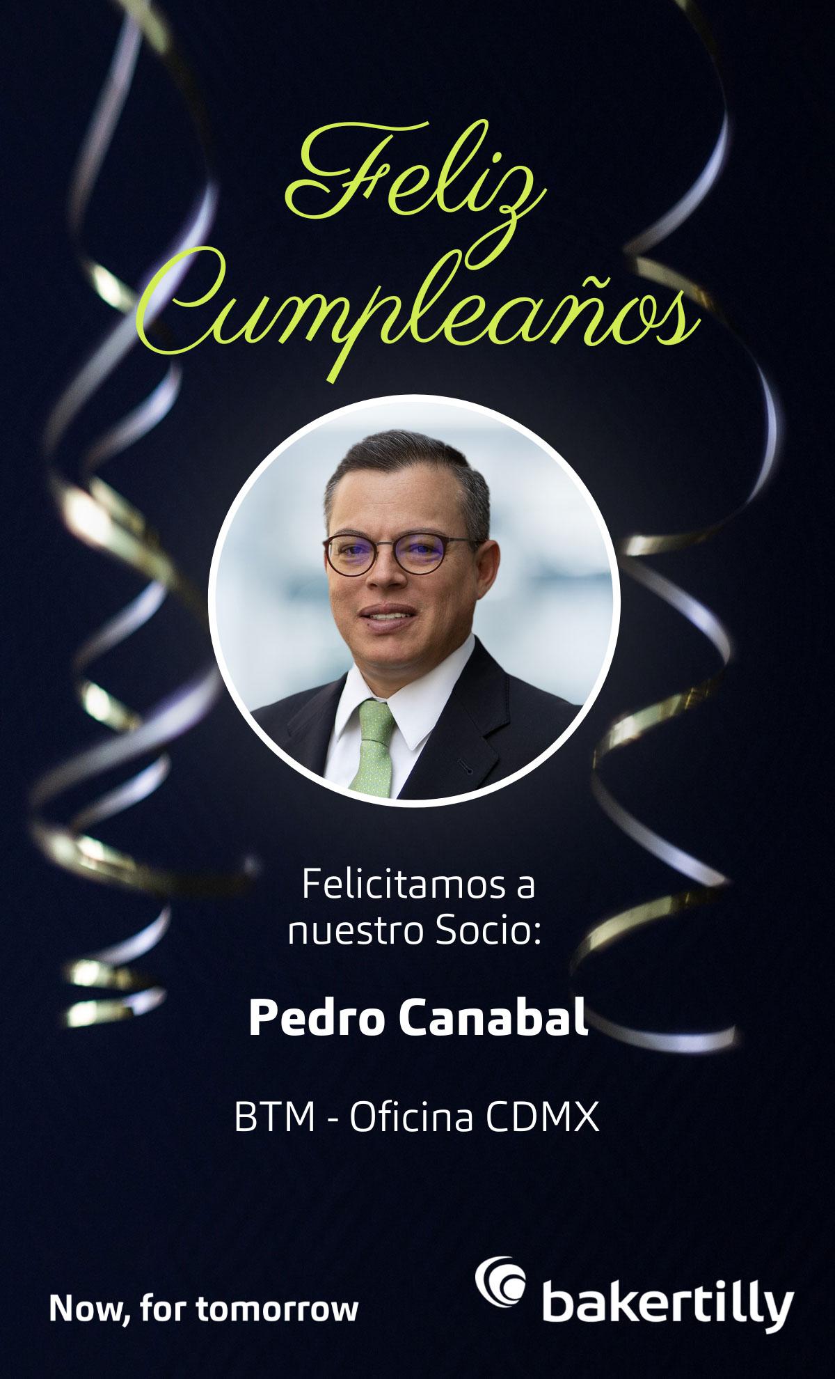 🎉 ¡Feliz cumpleaños Pedro Canabal!