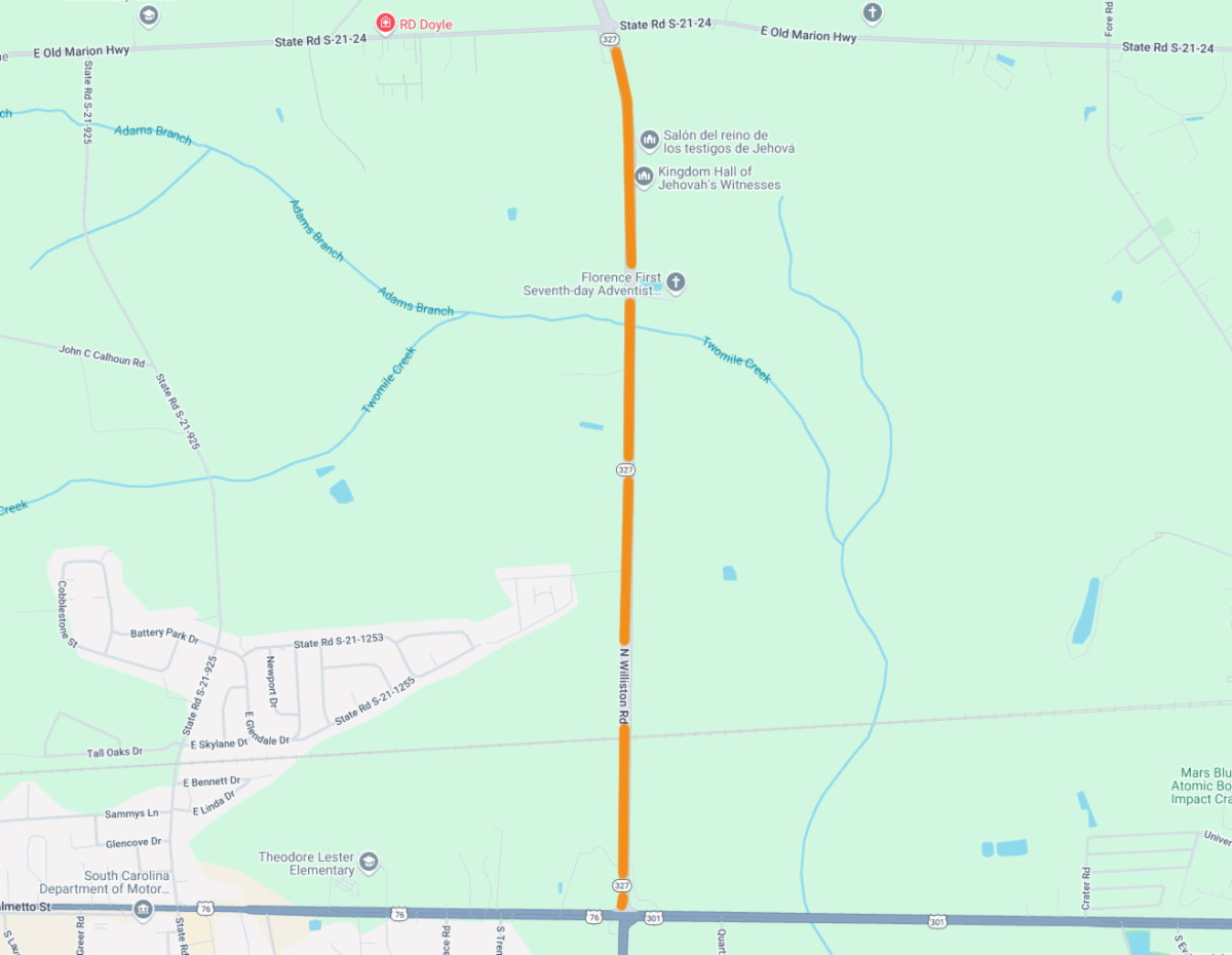 SCDOT to implement extended lane closures on SC 327 in Florence County ...
