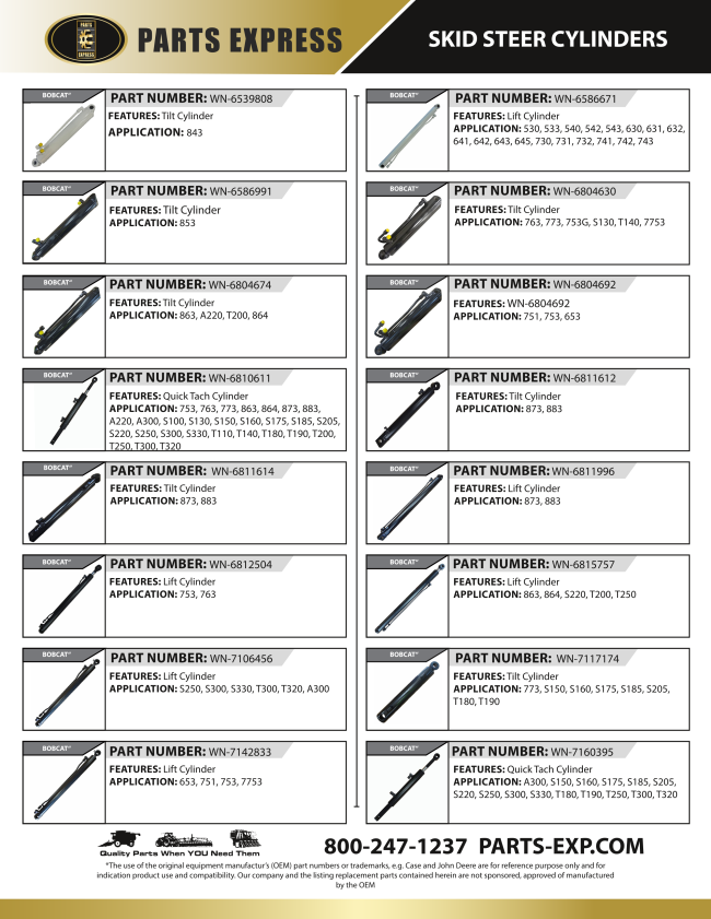 Check Out our High Quality Skid Steer Cylinders!