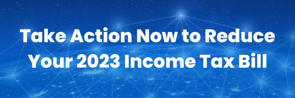 Take Action Now to Reduce Your 2023 Income Tax Bill
