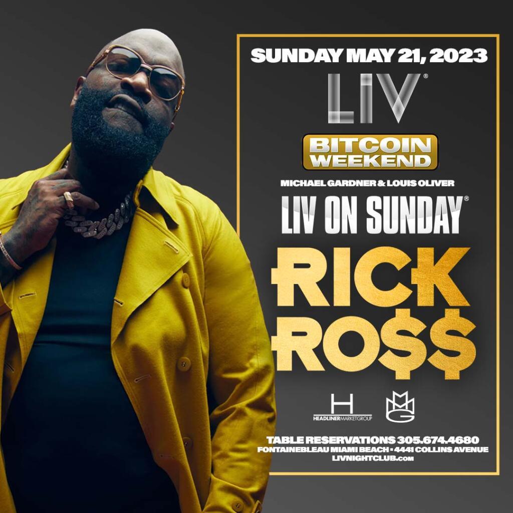 Miami: Tonight! "Diddy" at LIV on Sunday + Rick Ross, Summer Walker