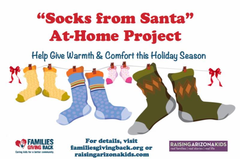Families Giving Back "Socks from Santa" Holiday Sock Drive & Volunteer ...