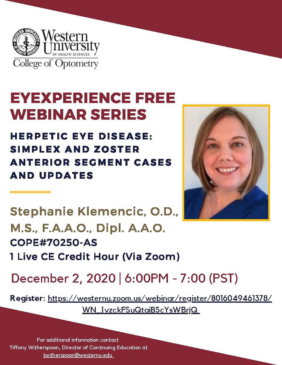 WesternU College of Optometry Visionary Newsletter, Fall 2020